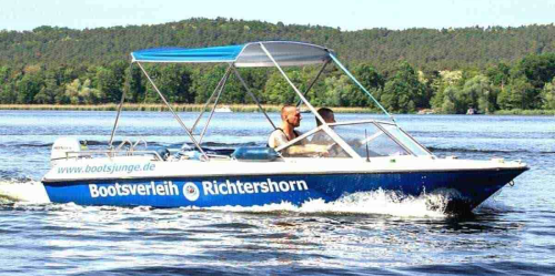 Motorboot Bootsverleih Berlin Richtershorn für bis zu